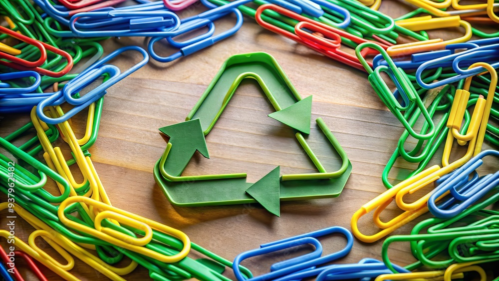 Green eco-friendly recycling symbol logo with arrows forming a circle ...