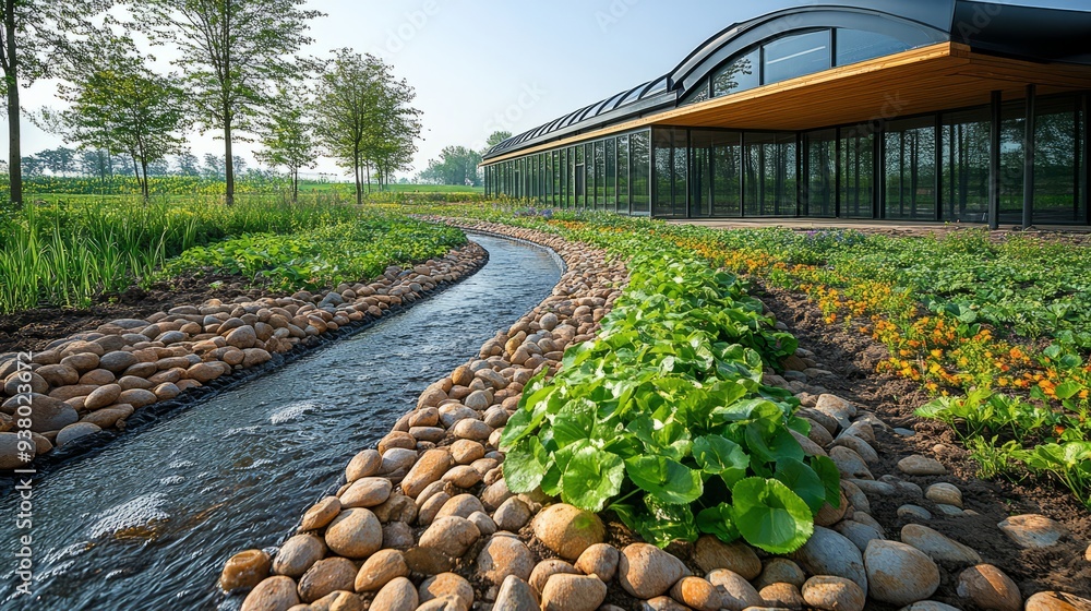 Innovative water conservation technology, such as rainwater harvesting ...