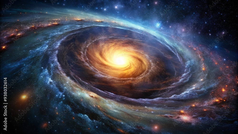 Swarbling galaxy vortex pulls stars and gas into its dark, mysterious ...