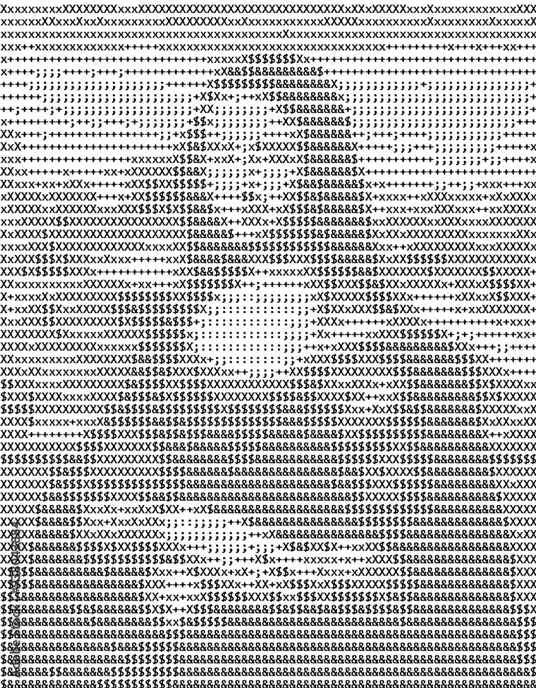 La Joconde - Mona Lisa - ASCII Art - Leonardo Da Vinci - Informatique ...
