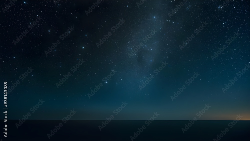 Dark sky filled with countless tiny stars - A breathtaking view of the ...