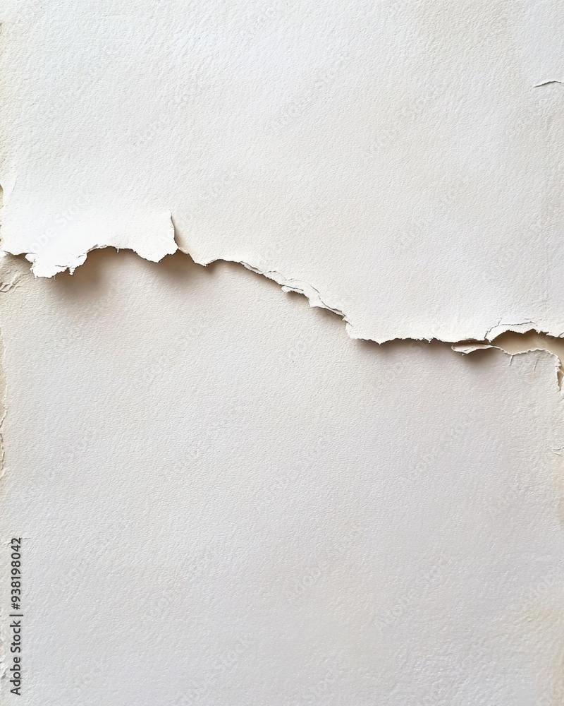 Torn paper texture revealing a smooth surface underneath in neutral ...