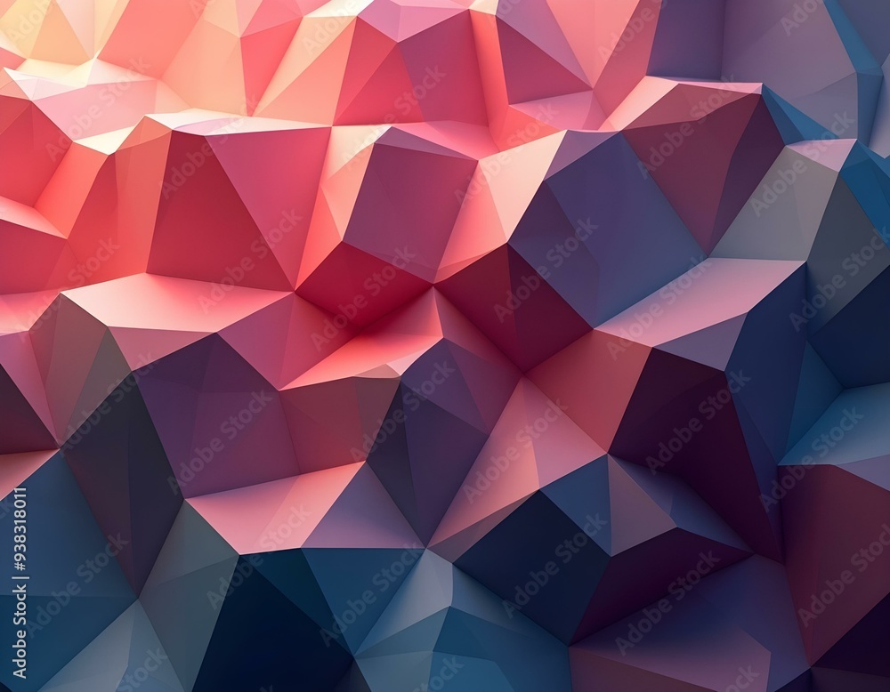 geometric background composed of fragmented polygons creating a sense ...