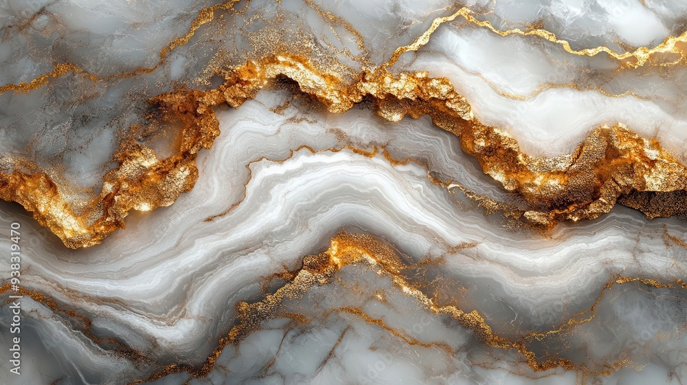 luxe marble fusion elegant white marble texture with flowing gold veins ...