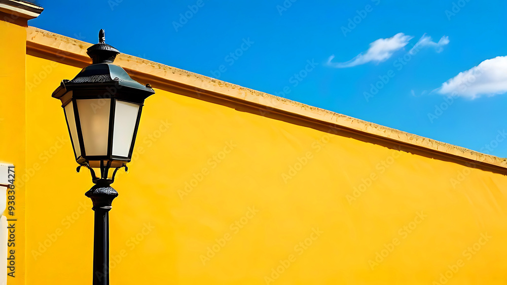 Outdoor urban Vintage street light posts set ,electric street lamp ...