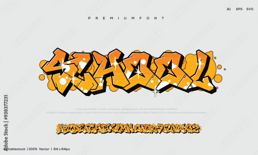 Graffiti fonts make text come alive with the raw, artistic vibrance of ...