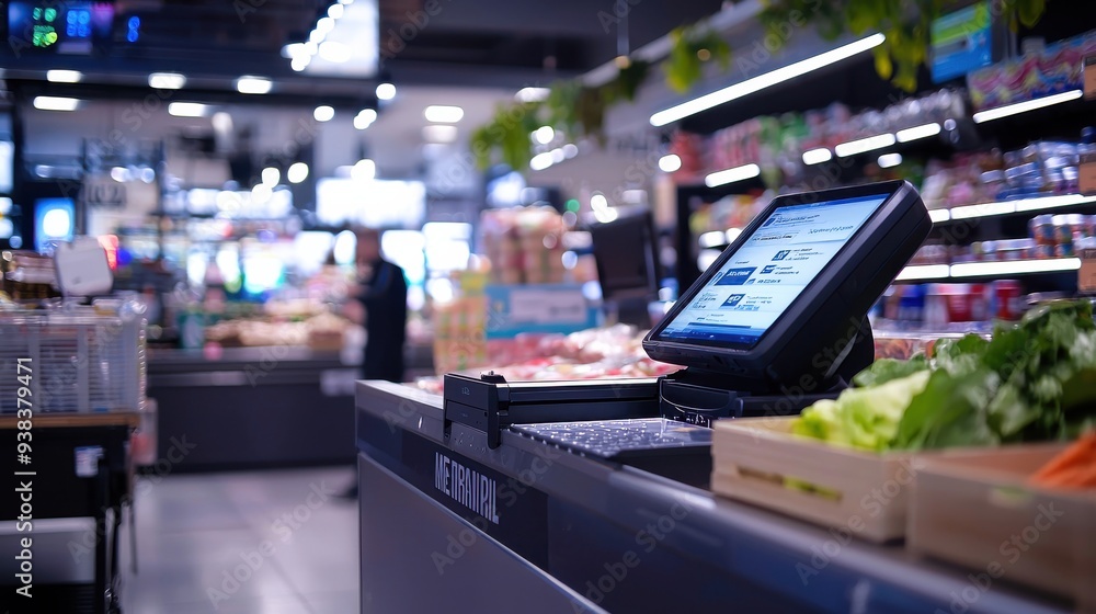 An automated checkout system where AI manages scanning, payment, and ...