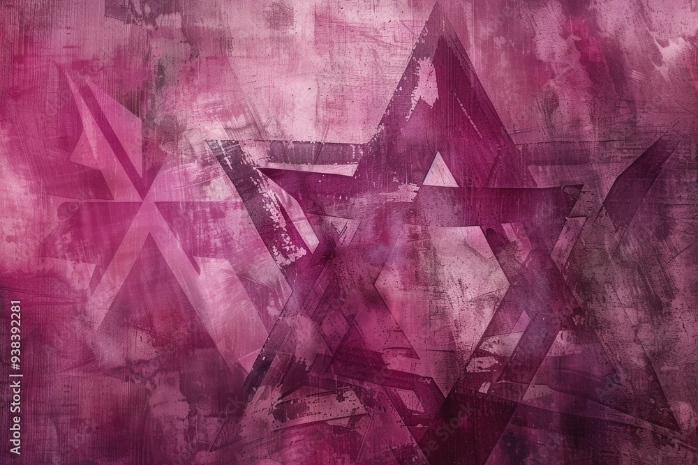 A traditional Jewish symbol depicted as a hexagram, used to represent ...