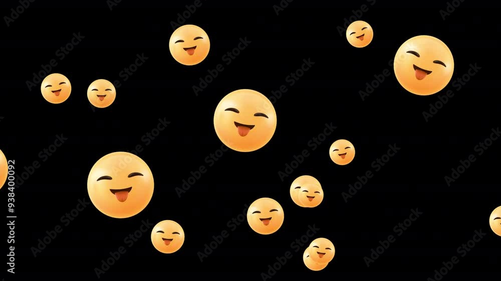 Viral Video Backgrounds: Laughing Emoji Reactions in Seamless Loop ...