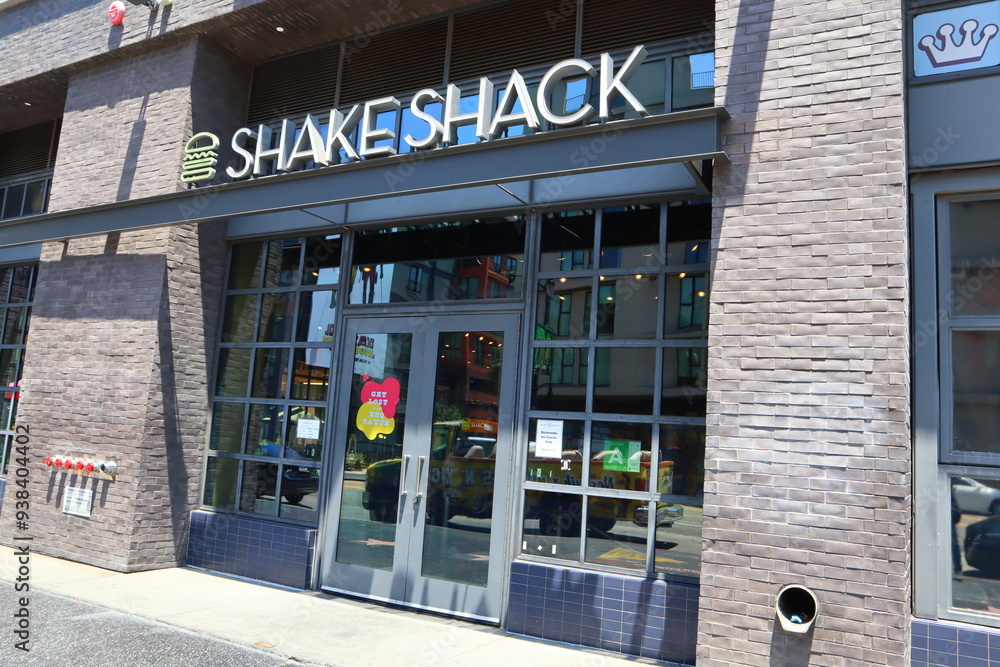 Hollywood (Los Angeles), California – July 16, 2024: Shake Shack fast ...