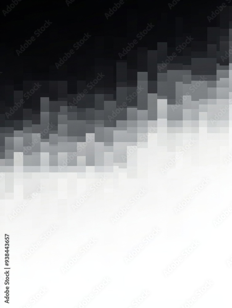 Grey Gradient Background with Pixel Art-Style Design of Horizontal Rows ...