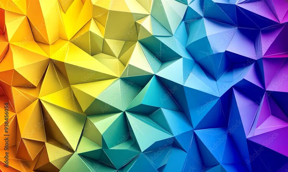 2D cartoon style abstract background featuring a vibrant multicolor ...