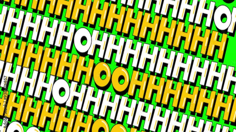 OHOHOHO Green Screen pop up animation motion graphic with chroma key ...