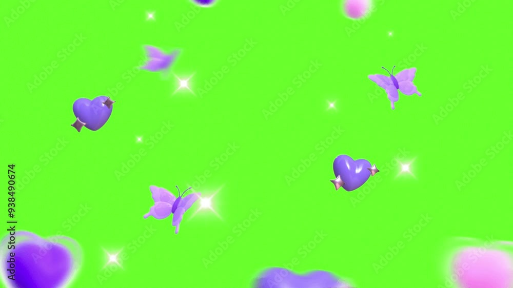 Green Screen pop up animation motion graphic with chroma key clip ...