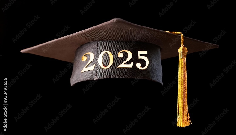 Class of 2025 Graduation Cap with Tassel Stock Illustration | Adobe Stock