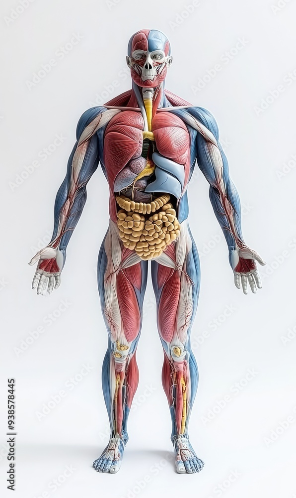 High-detail 3D model of the endocrine system, Human Body Anatomy ...
