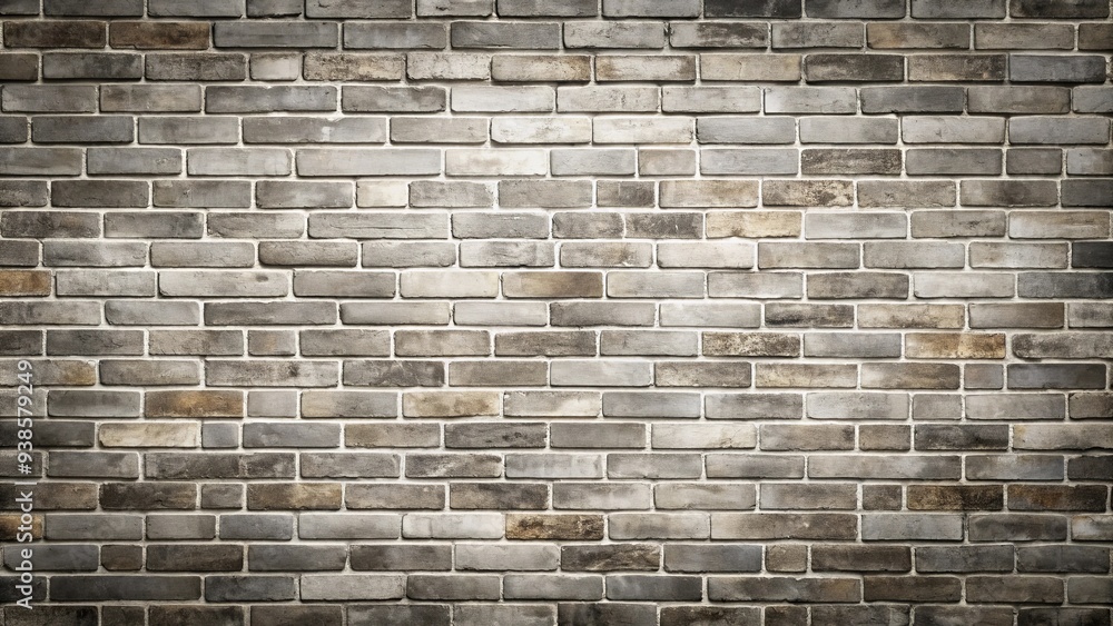 Staggered grey brick wall background with rustic retro texture, brick ...