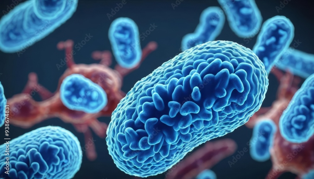 Microscopic view of a virus a tiny enemy in the world of medicine Stock ...