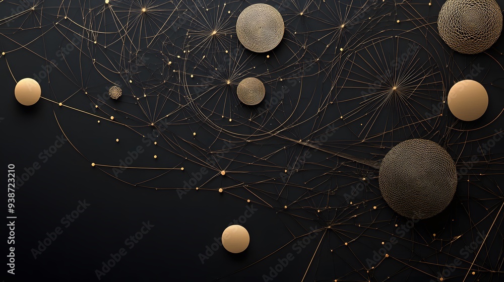 71. "An intricate design of concentric paper cut circles and floating ...