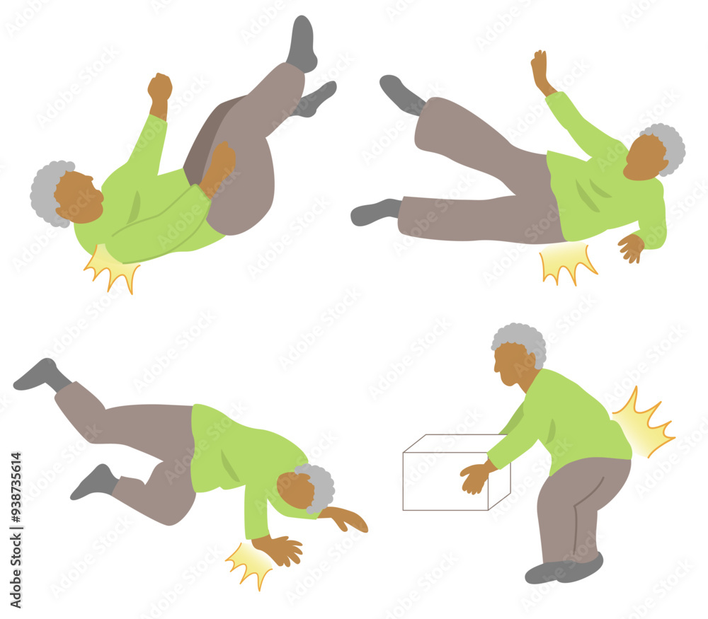 Preferred set of sites of fall fractures in the elderly due to ...