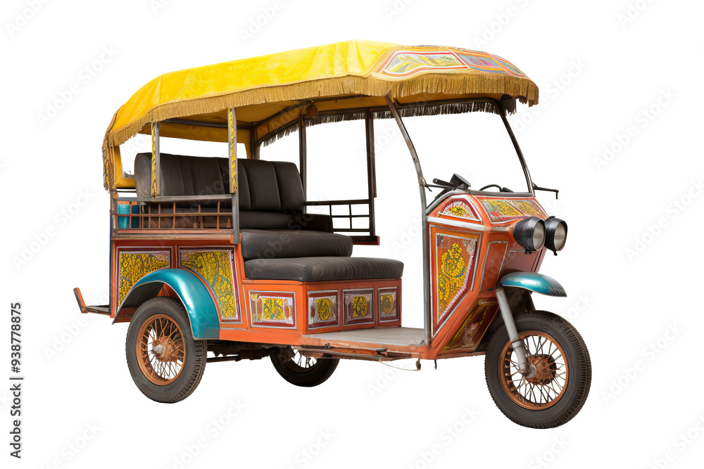 Detailed png illustration of a modern pedicab with transparent ...