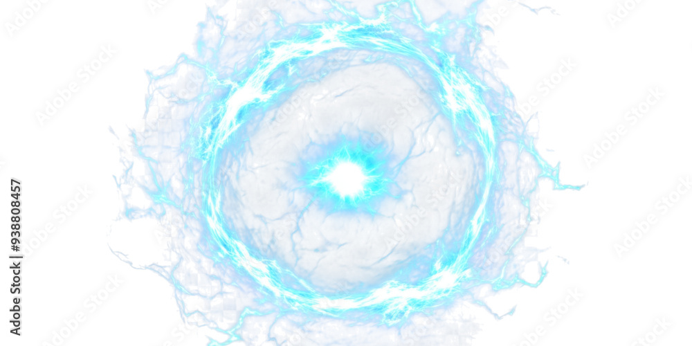 Glowing electric blue hologram isolated on a transparent background PNG ...