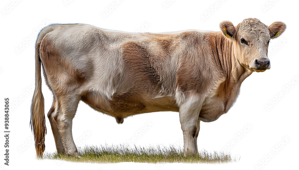 Devon Cattle Standing Isolated on Transparent Background, PNG File ...