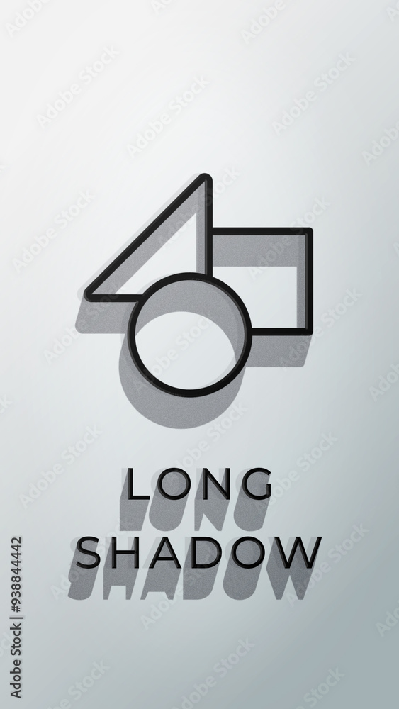 Vertical Simple Long Shadow Logo Reveal Stock Template | Adobe Stock
