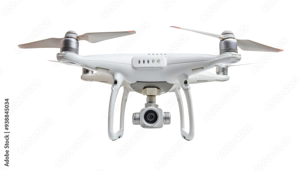 Drone Camera Isolated on Transparent Background, PNG File. Aerial ...
