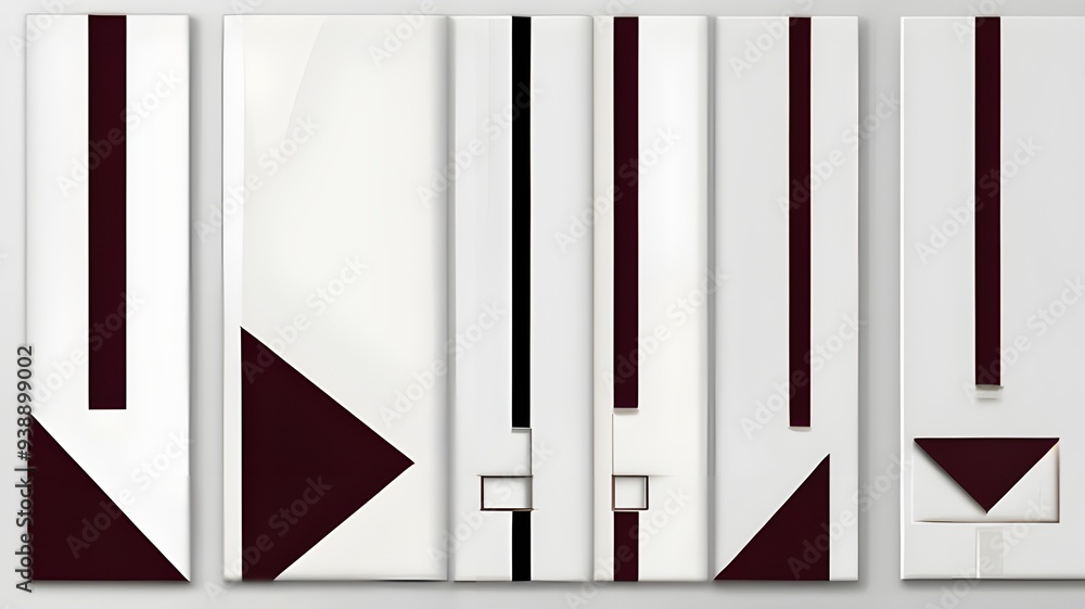 A simple, yet elegant, maroon rectangle with rounded corners, adorned ...