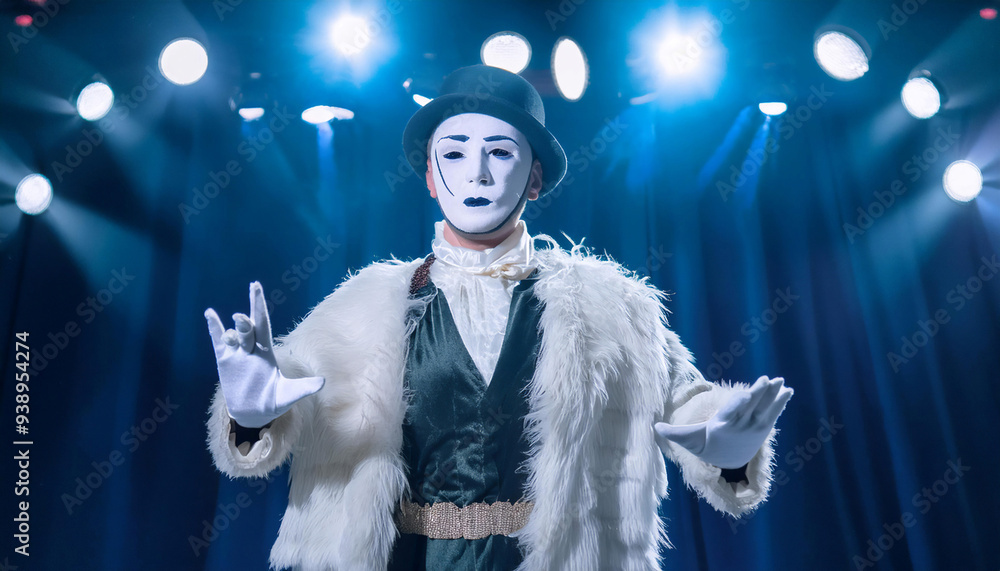 Acting and performance, featuring symbols like a theater stage, actors ...