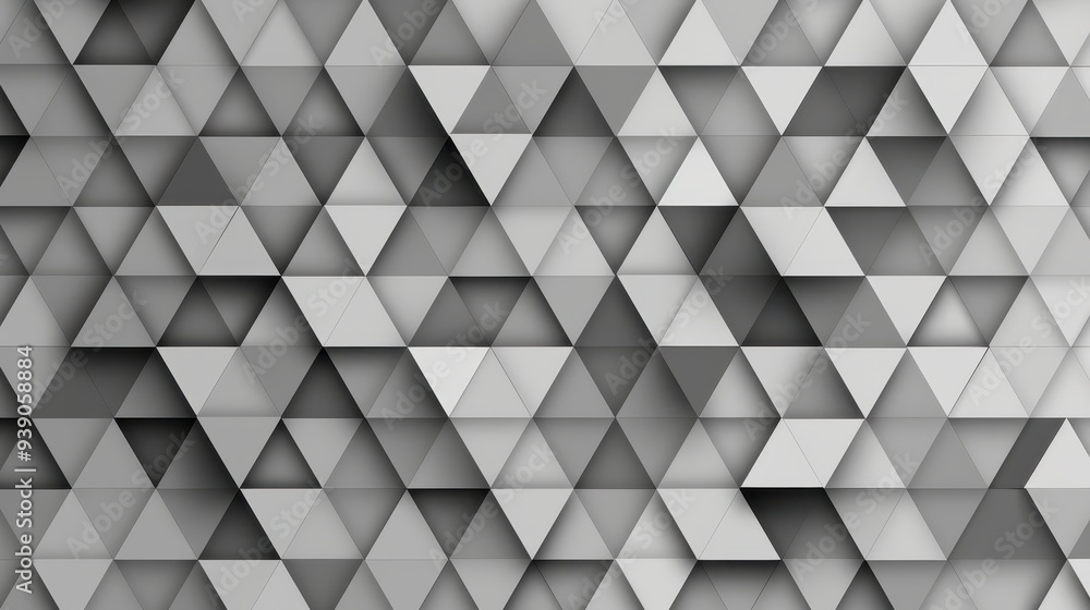 Grayscale geometric pattern consisting of various shades of gray, with ...