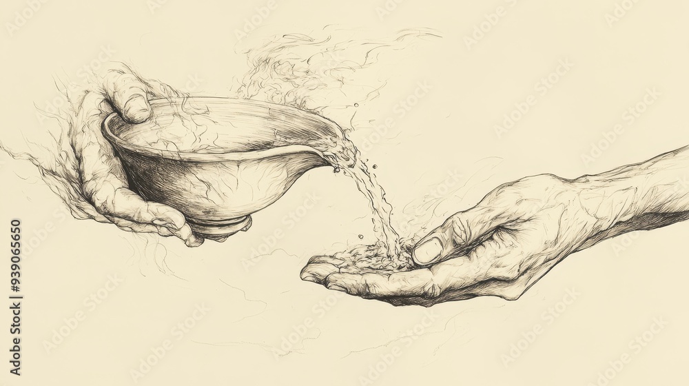 Psalms 79 Biblical Illustration: God’s hand pouring out a cup of wrath ...