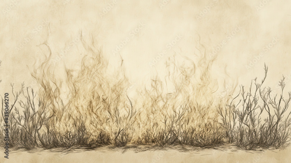 Biblical Illustration of Psalms 83: Burning Thorns and Raging Wildfire ...