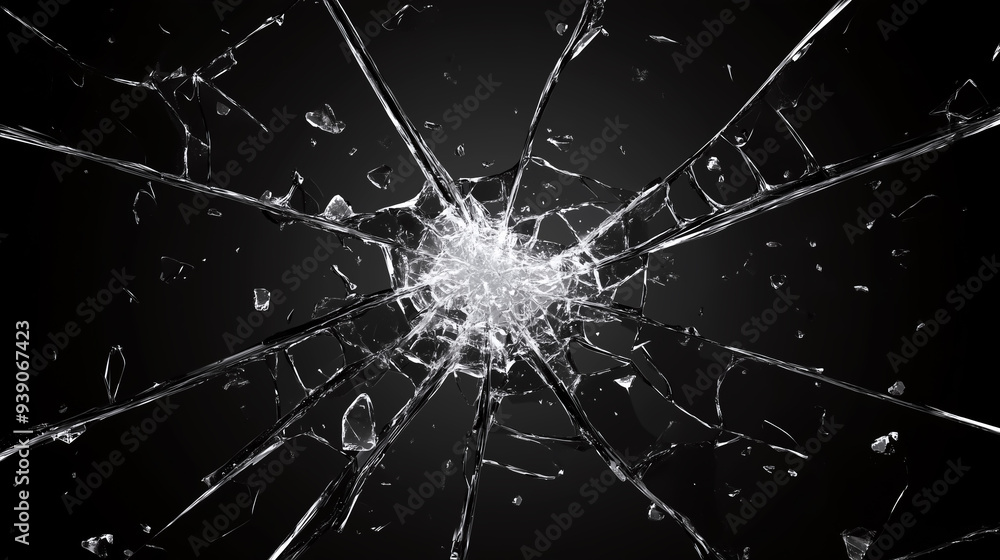 Realistic Cracked Glass Texture | Broken Window and Smashed Screen ...