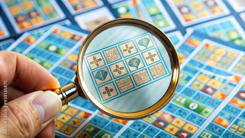 Hand Holding A Lottery Scratch-Off Ticket, Revealing Three Winning ...