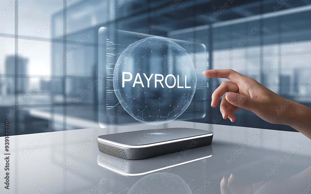 Payroll technology concept, integrated smart solutions for efficient ...