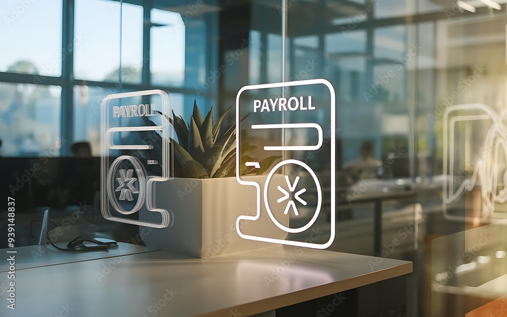 Payroll technology concept, integrated smart solutions for efficient ...