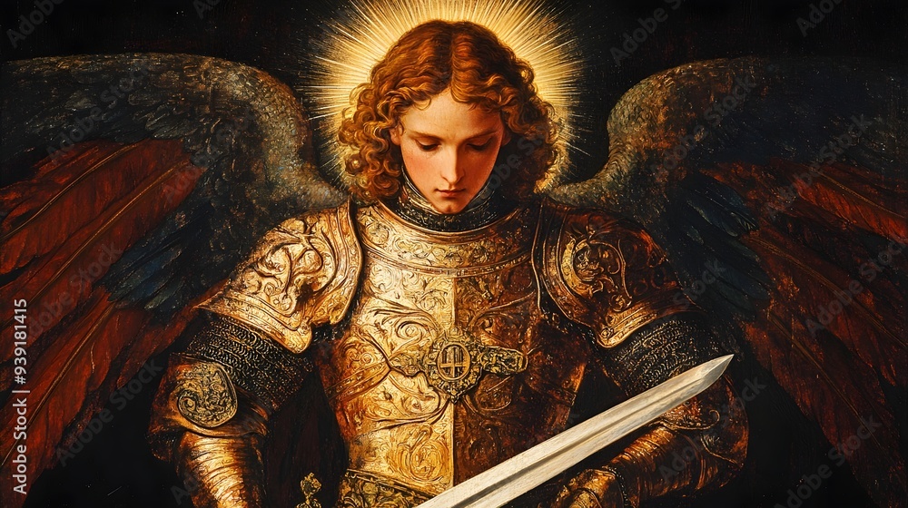 St. Michael the Archangel, Clad in Divine Armor, Represents Biblical ...