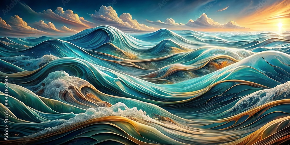 Biomorphic Currents: Organic, fluid synth lines and distorted textures ...