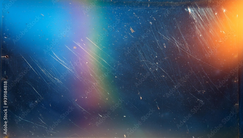 dust scratches overlay old film effect blue distressed faded glass with ...