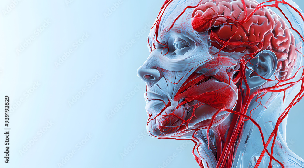 "An Artistic Rendering of the Human Body's Anatomy Focusing on Muscular ...