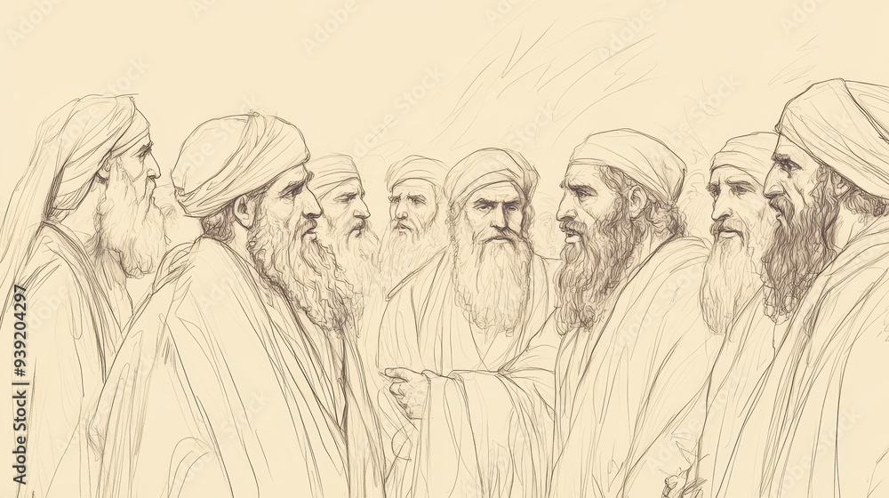 Jewish Exiles Discussing the Decree of Cyrus: A Biblical Illustration ...
