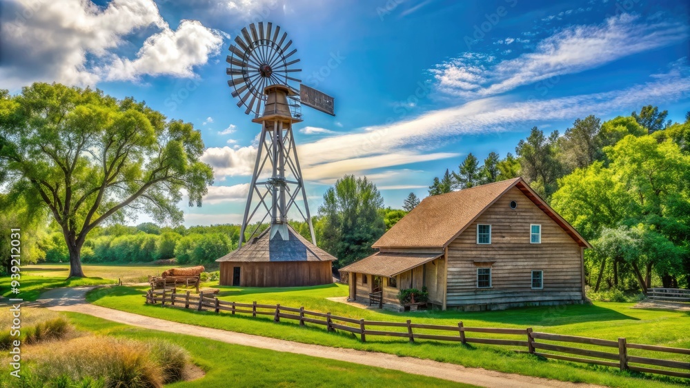 Sunny day at Stuhr Museum of the Prairie Pioneer in Grand Island ...