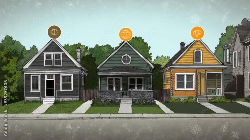 Charming Tiny Eco-Homes, vibrant small houses in bright colors ...