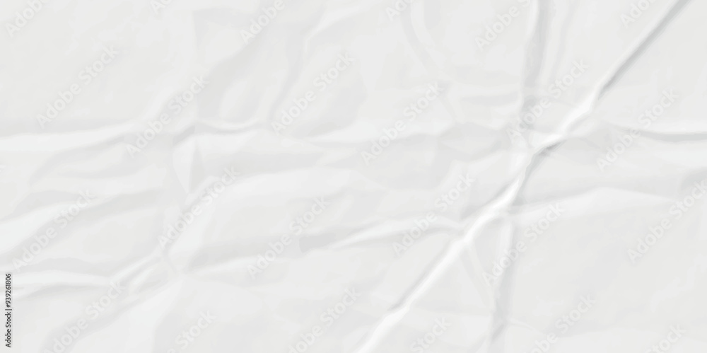White paper texture is crumpled paper texture. White crumpled and ...