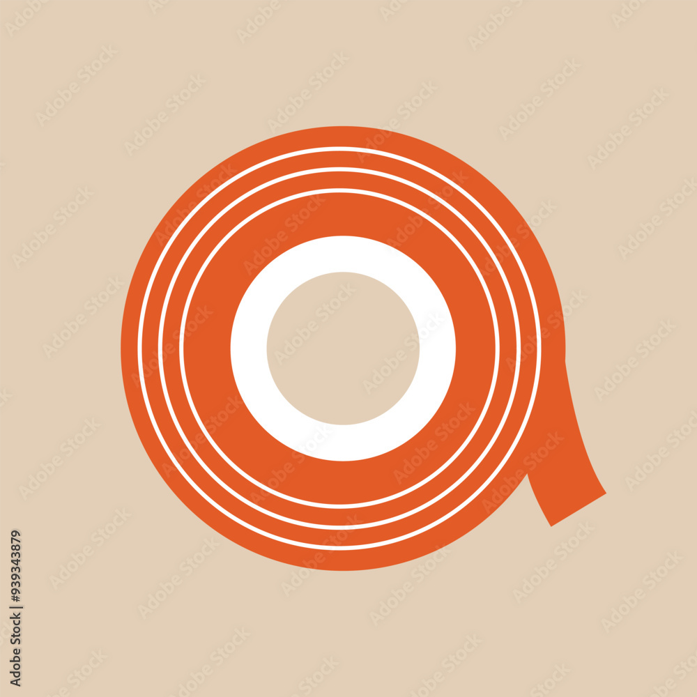 Scotch Tape. School, office supplies. Simple vector icon. Cartoon ...