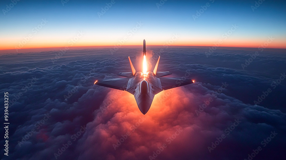Cutting-Edge Technology: Futuristic Fighter Jet Launching Hypersonic ...