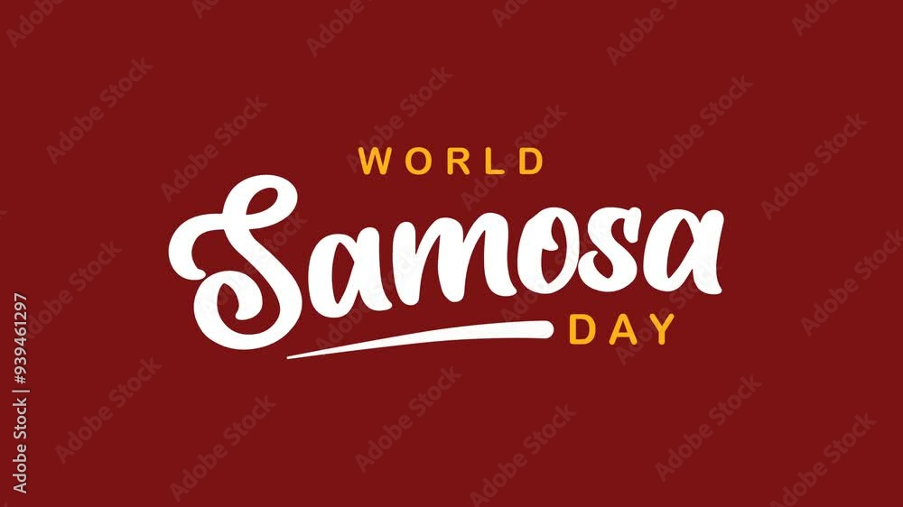 World Samosa Day Text Animation. Great for World Samosa Day ...