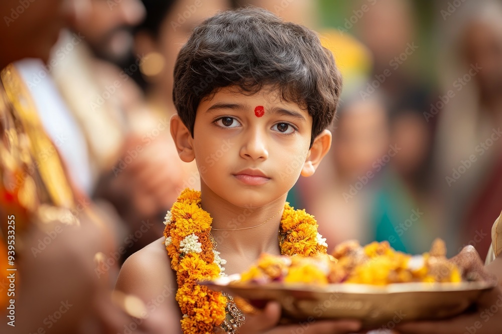 Sacred Thread Janeu Initiation Ceremony Hinduism Religion Spiritual ...